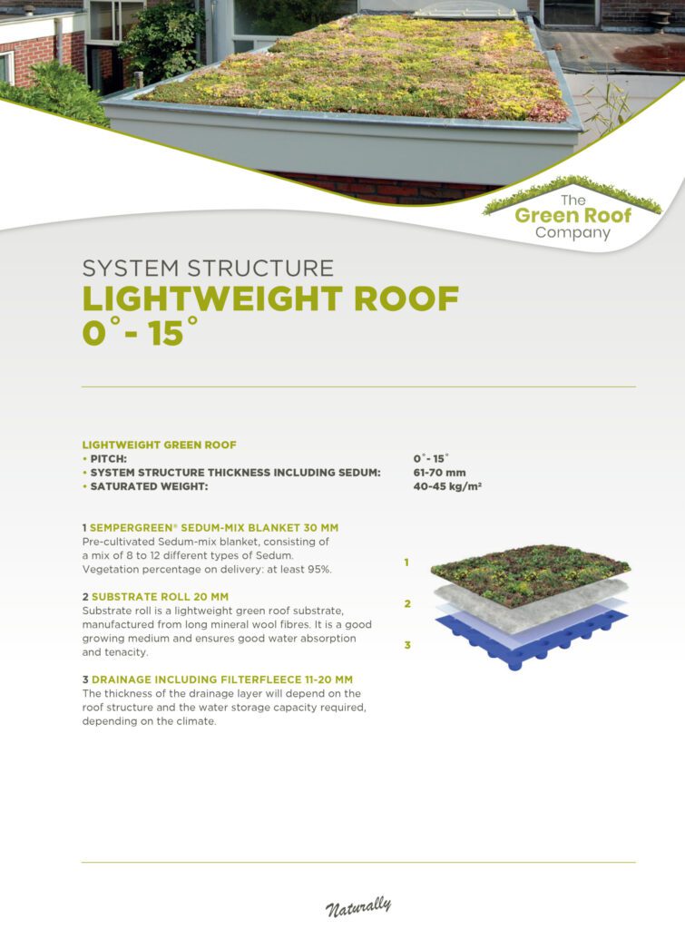 Super Lightweight Green Roof - The Green Roof Company